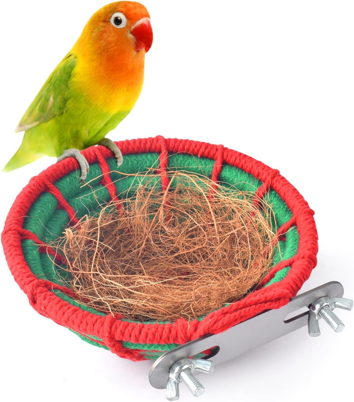 Bird Breeding Nest, Parrot Breeding Nest Bed with Natural Coconut Fiber ...