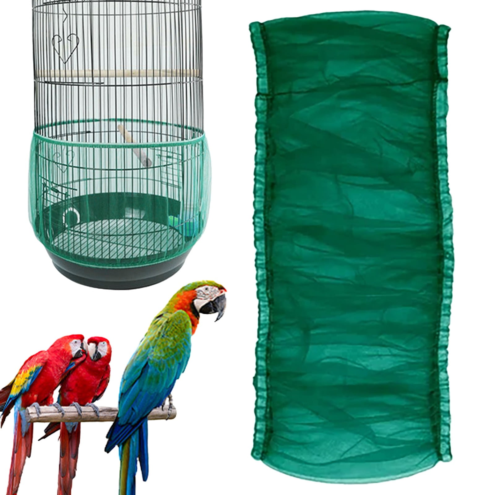 Bird Cage Cover, 1 Pc Universal Bird Cage Seed Catcher, Breathable ...