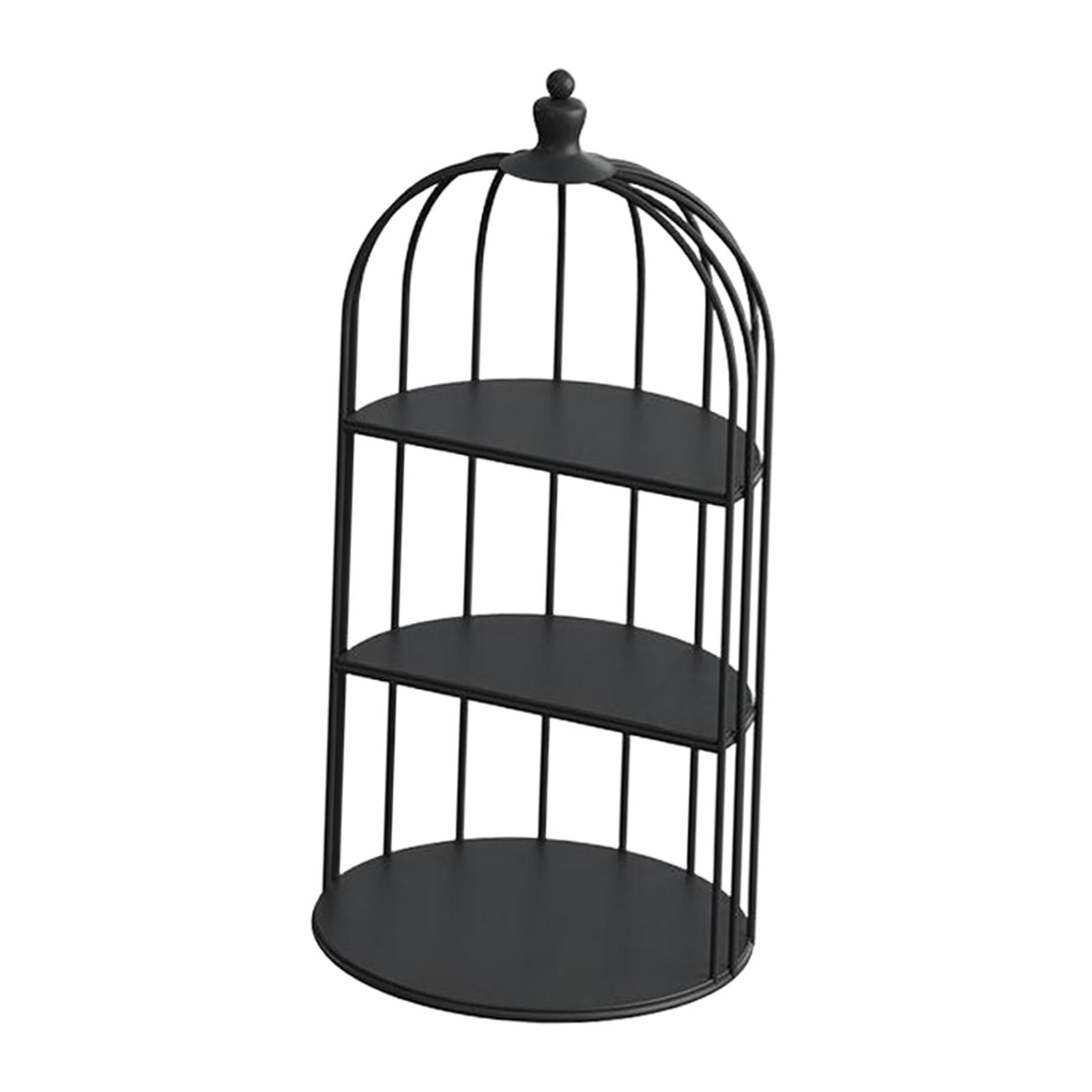 Bird Cage Cupcake Stand Dessert Display Rack Iron Surface for Family ...