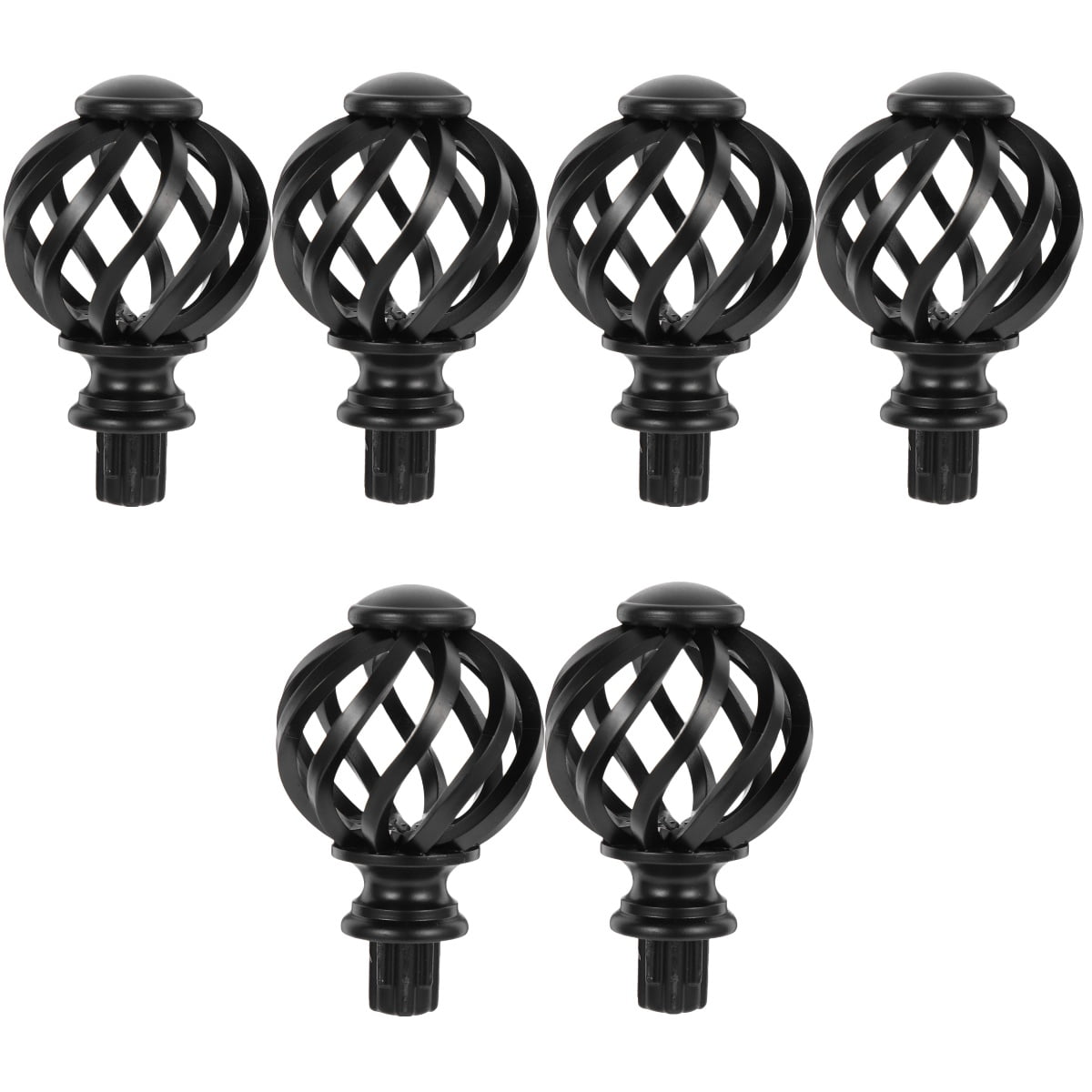 Bird Cage Curtain Rod Ball Finials Rods Window Curtains Drapes ...