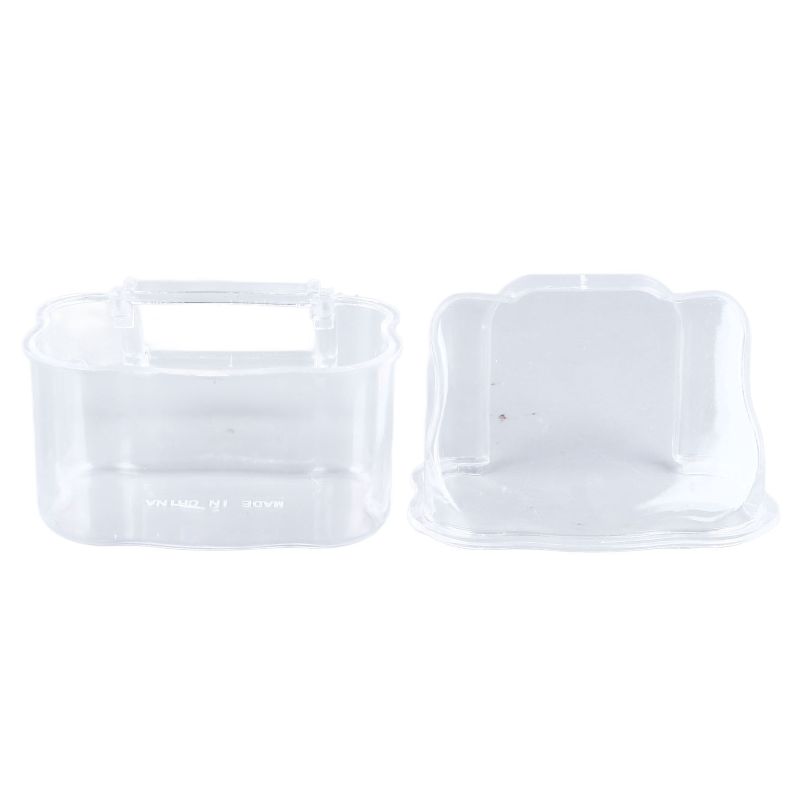 Bird Cage Feeding Container Hanging Bird Feeder Transparent Plastic ...