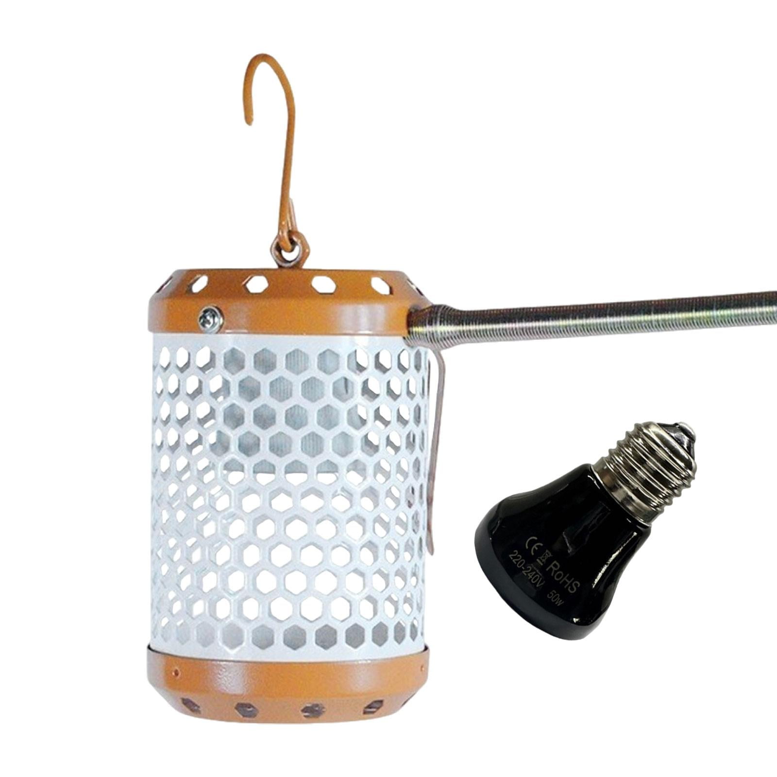 Bird Cage Heater Lamp Ceramic Heat Bulb Scratch Resistant Metal Safe ...