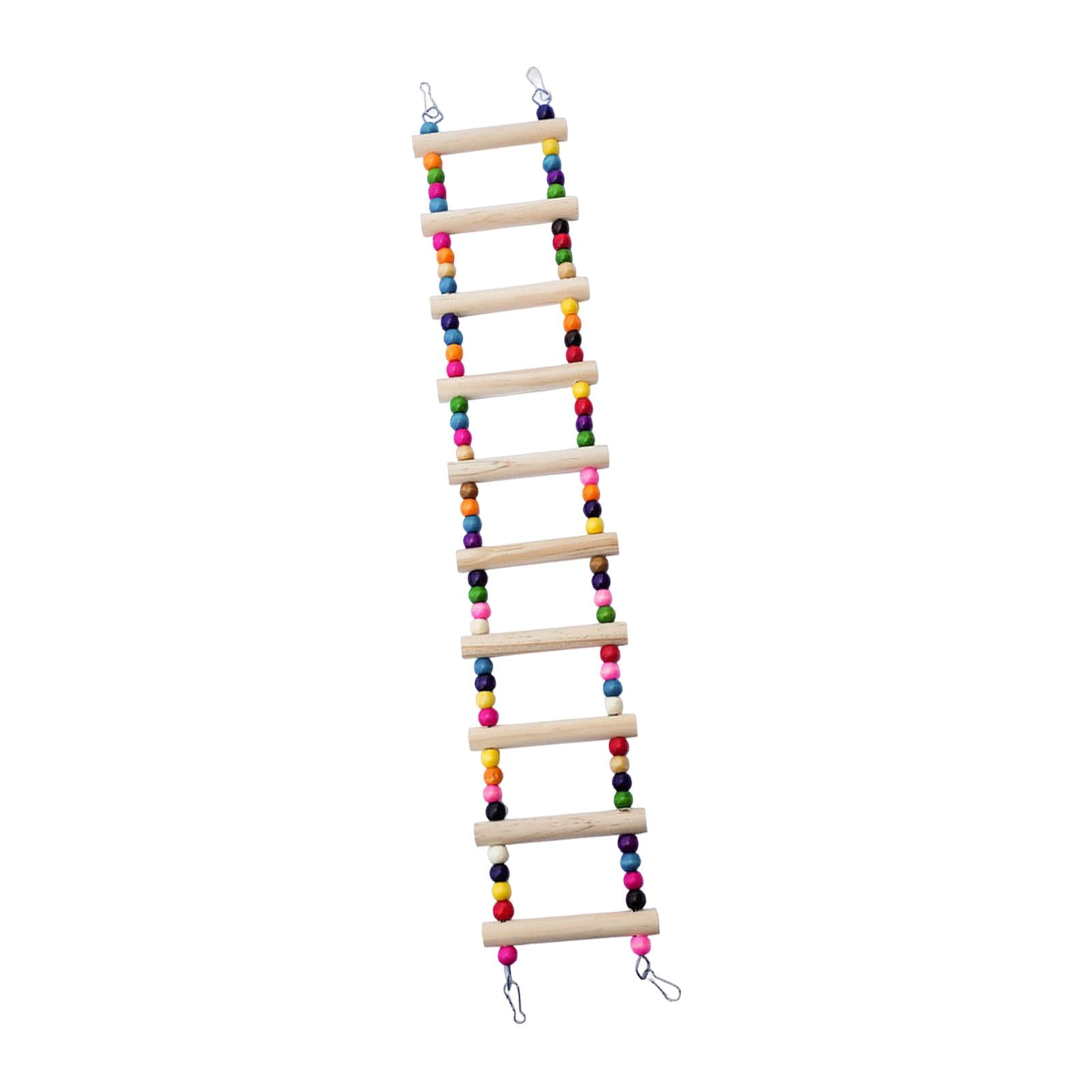 Bird Cage Ladder, Wood Stand Parrot Chew Toy Playstand, Durable Wood ...