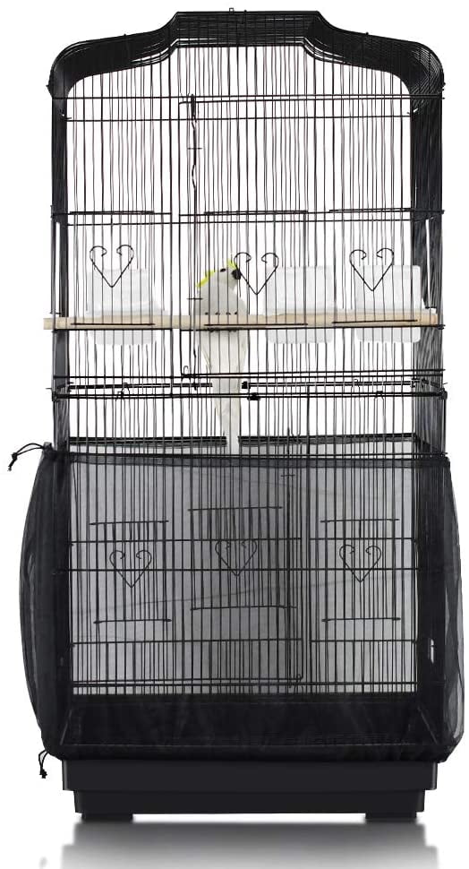 Bird Cage Seed Catcher,Universal Bird Cage Cover Skirt,Adjustable ...