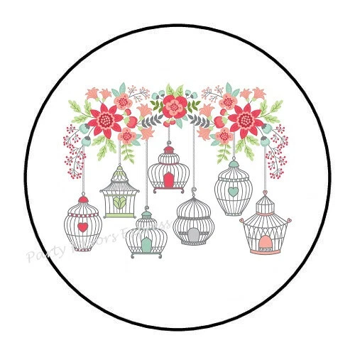 Bird Cages Birdcages Wedding Stickers Party Favors Phone Decal Water ...