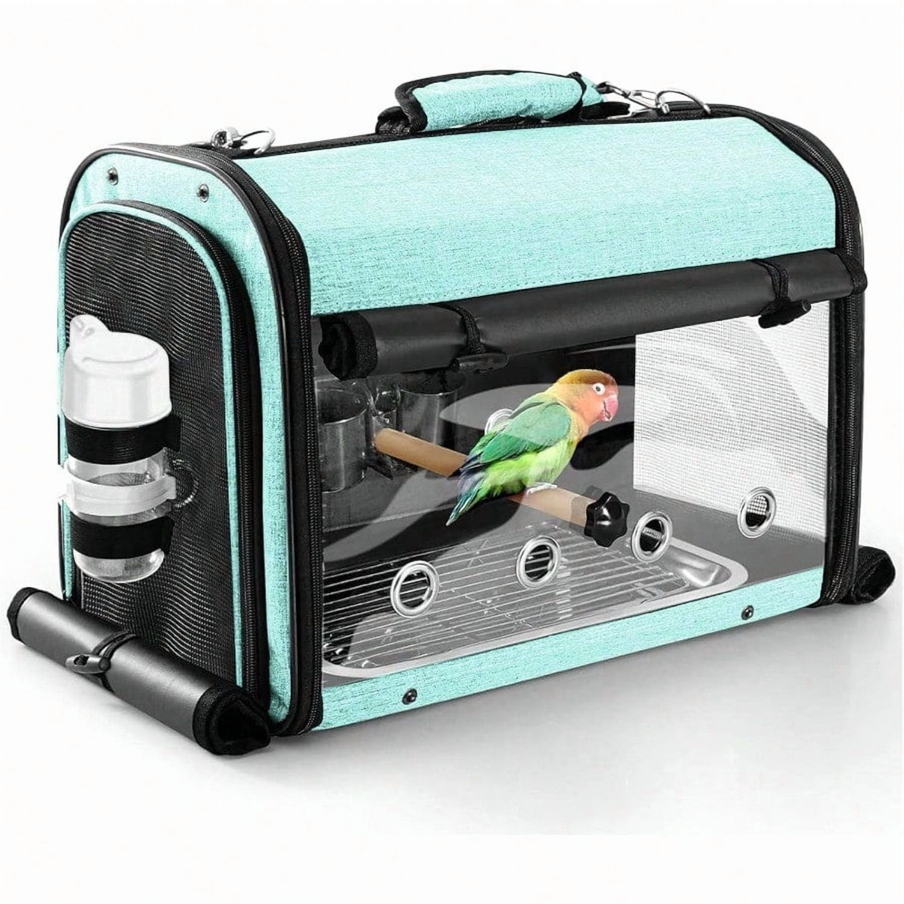 Bird Carrier Bag Bird Travel Cage With Stand Lightweight Backpack For ...