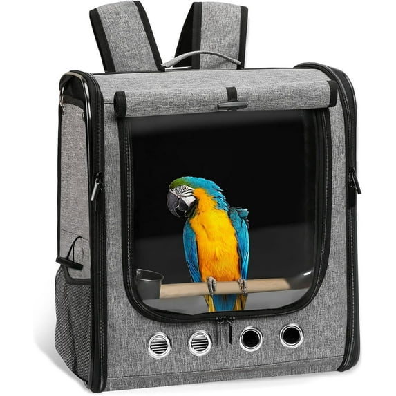 Bird Carrier Bag Bird Travel Cage with Stand, Lightweight Backpack for ...