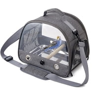 Halinfer Small Parrot & Parakeet Portable Bird Backpack Carrier, Clear ...