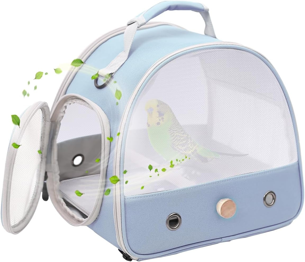 Bird Carrier, Portable Small Bird Parrot Parakeet Carrier with Standing ...