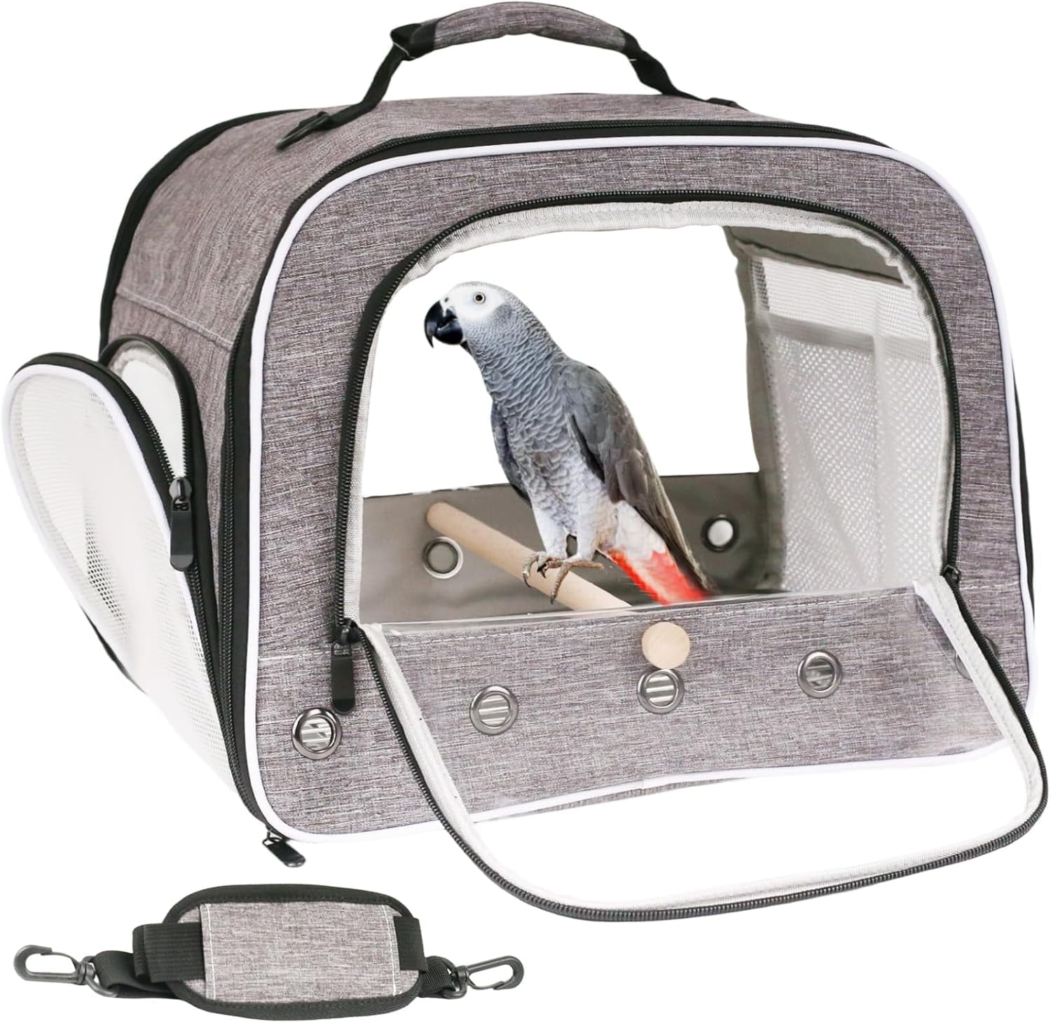 Bird Carry Carrier to Transport Large Size Parrot, Portable Bag with ...