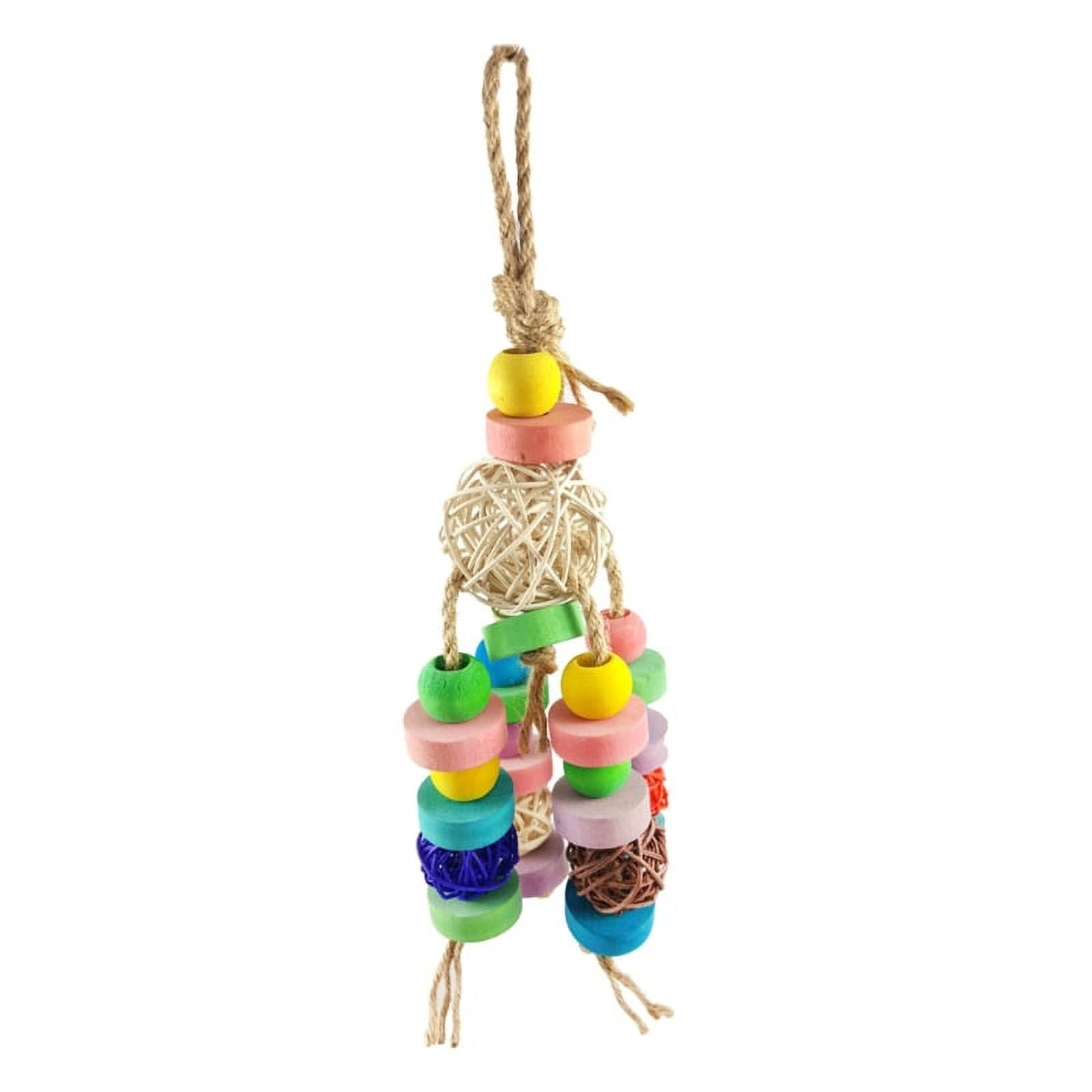 Bird Chew Toy Straw Blocks for Chewing Teeth Grinding Cluster Rattan ...