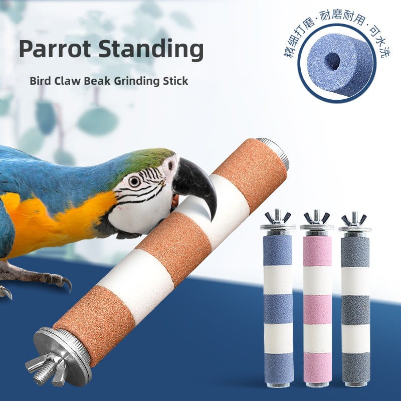 Bird Claw Beak Grinding Bar Standing Stick Parrot Station Pole Grinding ...