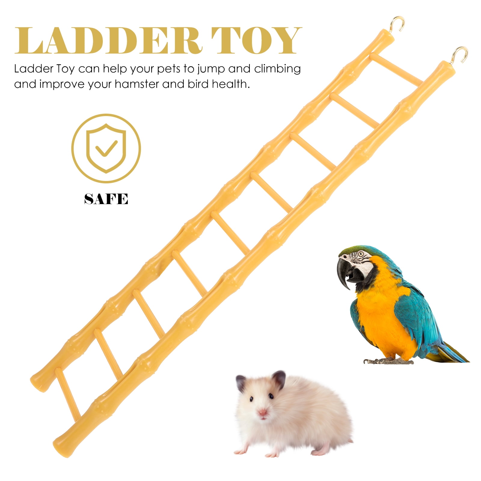 Bird Climbing Ladder,Hamster Step Ladder Bird Ladder Hanging Hamster ...