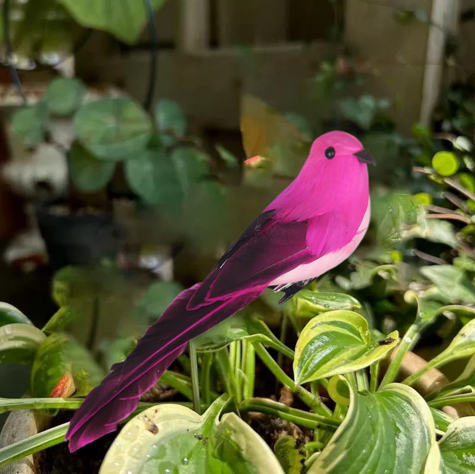 Bird Clip-On Ornaments - Assorted Artificial Birds with Flocked Bodies ...