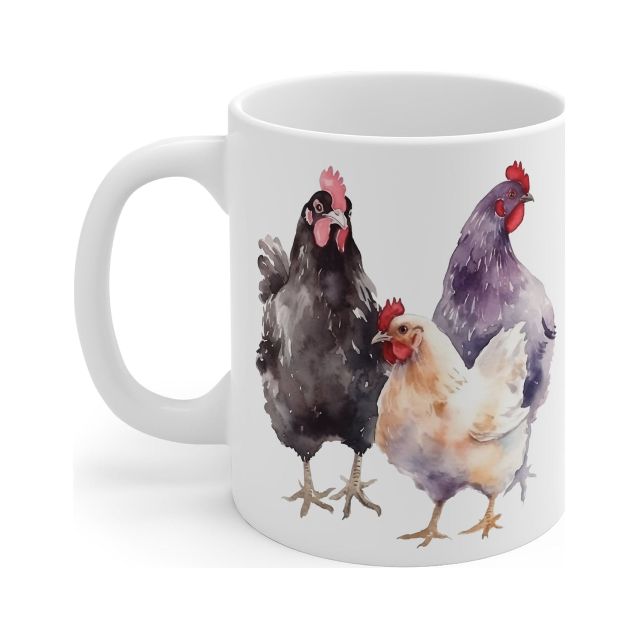 Bird Coffee Mug, Chicken Farm Country Tea Cup Gift for Farmer 11oz ...