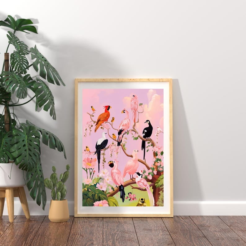 Bird Collection Wall Art, Bird Poster Print, Bird Gallery Print, Bird ...