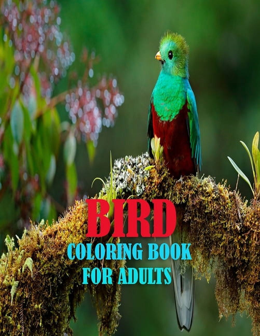 Bird Coloring Book For Adults: 50 amazing and unique bird coloring page ...