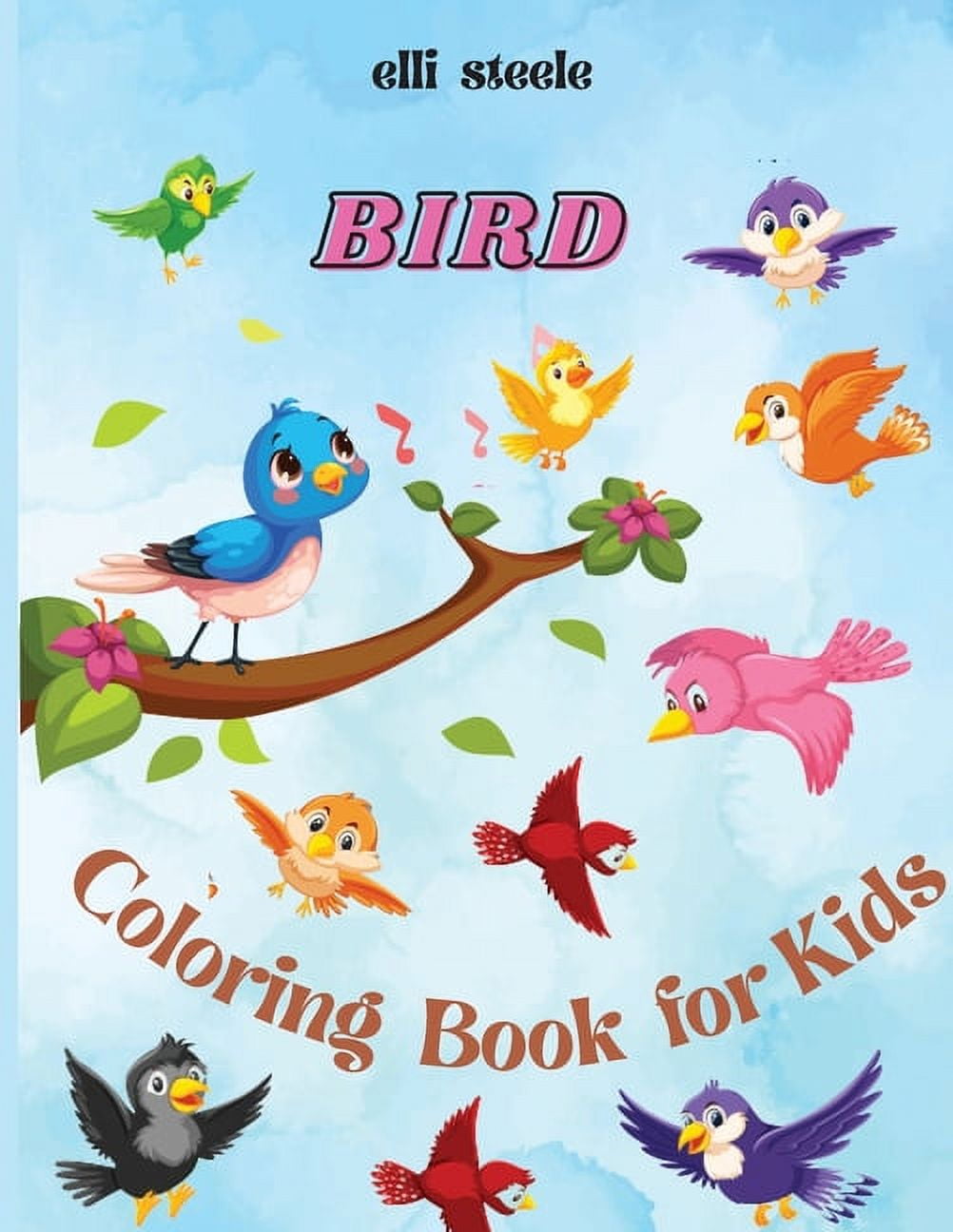 Bird Coloring Book for Kids: Adorable Birds Coloring Book for kids ...