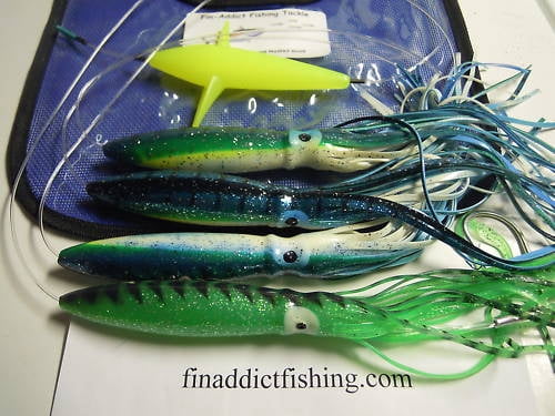 Bird Daisy Chain Offshore Lure squid Tuna 12 dolphin green mack stinger ...