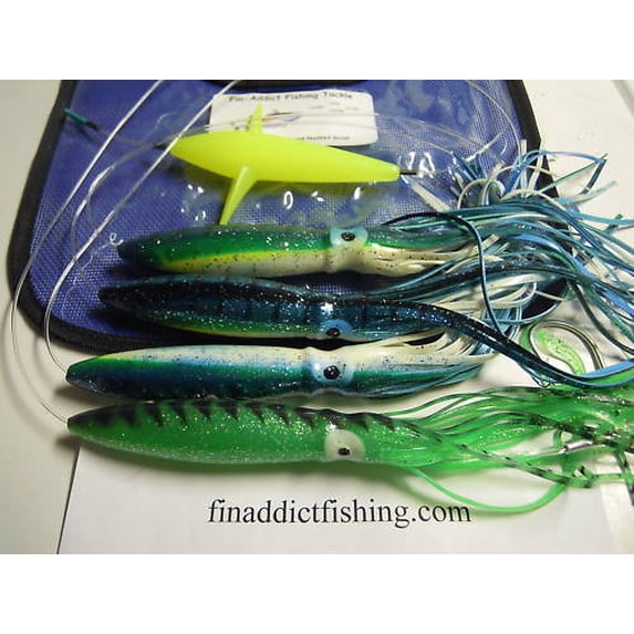 Bird Daisy Chain Offshore Lure squid Tuna 12 dolphin green mack stinger ...
