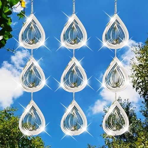 Bird Deterrents for Outside:Reflective Bird Scare Devices,3D Extra ...