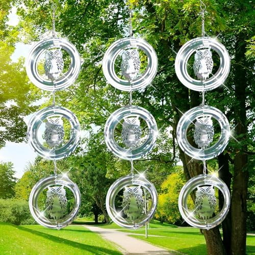 Bird Deterrents for Outside:Reflective Bird Scare Devices,3D Extra ...