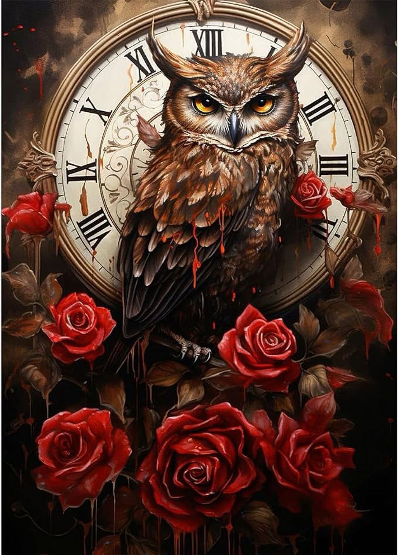 Bird Diamond Art Kits, Owl Diamond Art Kits for Adults 5D, Flowers ...