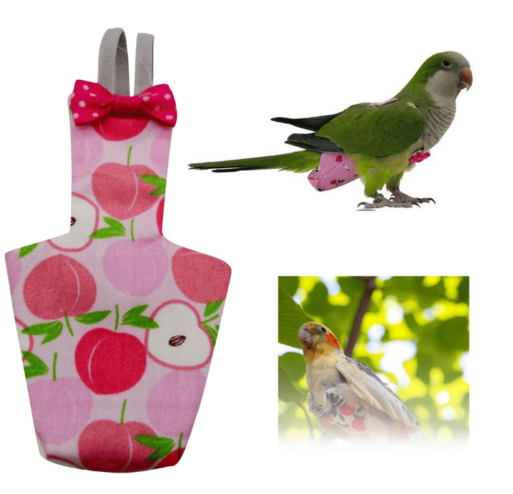 Bird Diapers Parrot Nappy Flight Suit Reusable Cockatiel Clothes with ...