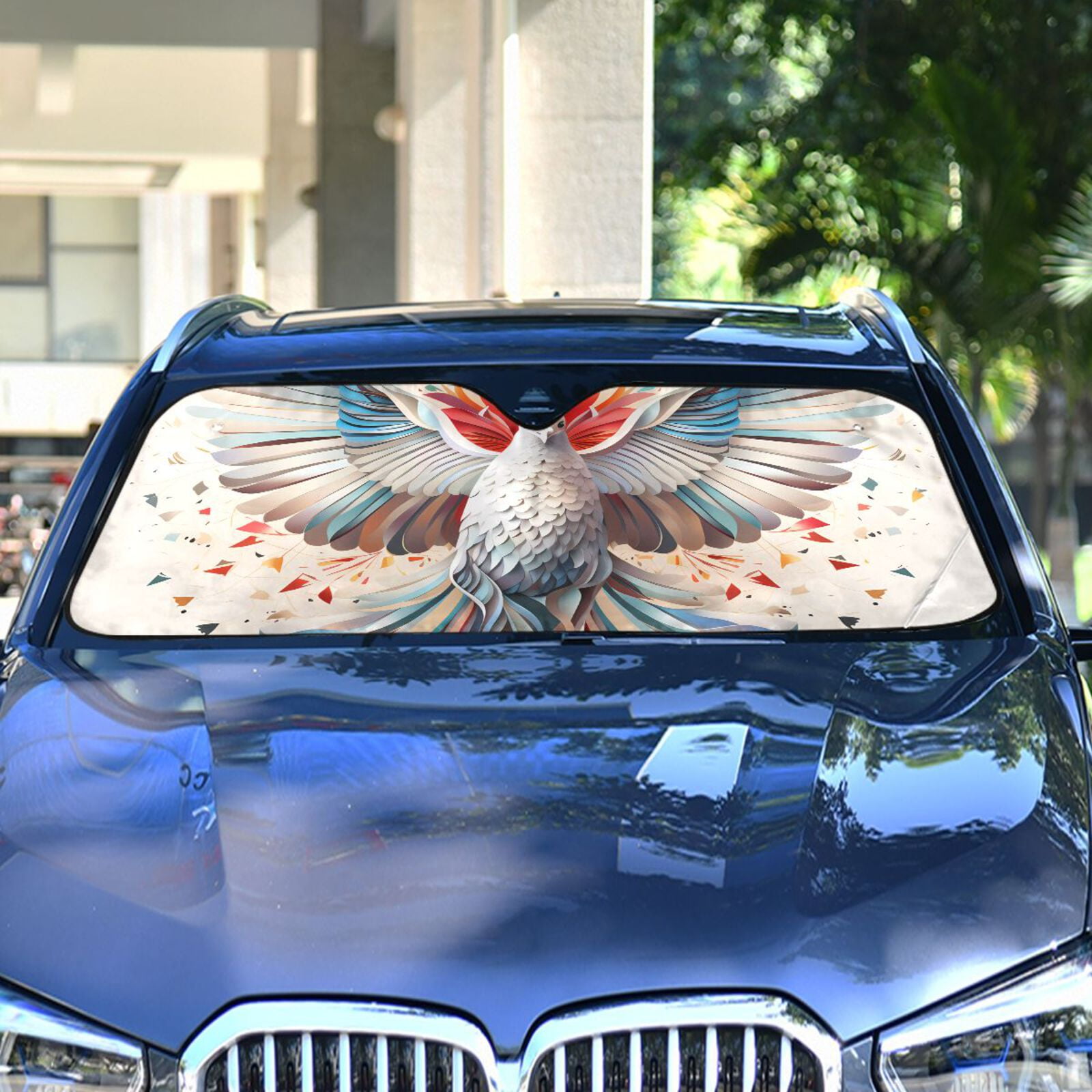 Bird Dove Side Automotive Front Car Windshield Sun Shade Reflector ...