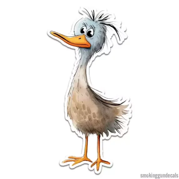 Bird Duck Sticker Indoor Outdoor Phone Decal Water Bottle Stickers Car ...