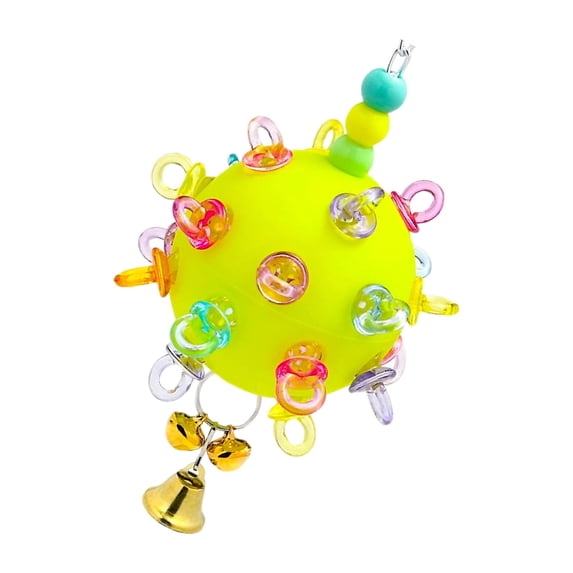 Bird Enrichment Toy Chewing Safe Rubber Bells Toy For Avians ...