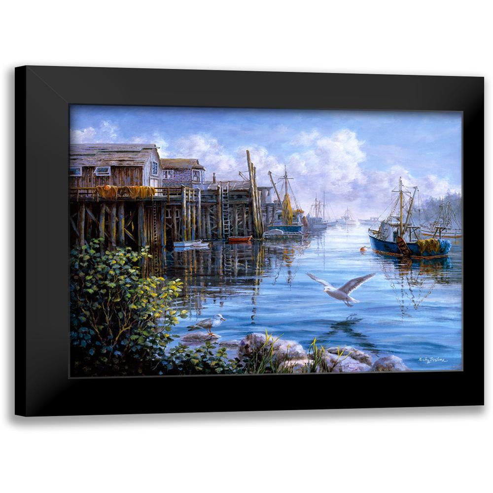 Bird Eye View 24x19 Black Modern Framed Museum Art Print Titled ...