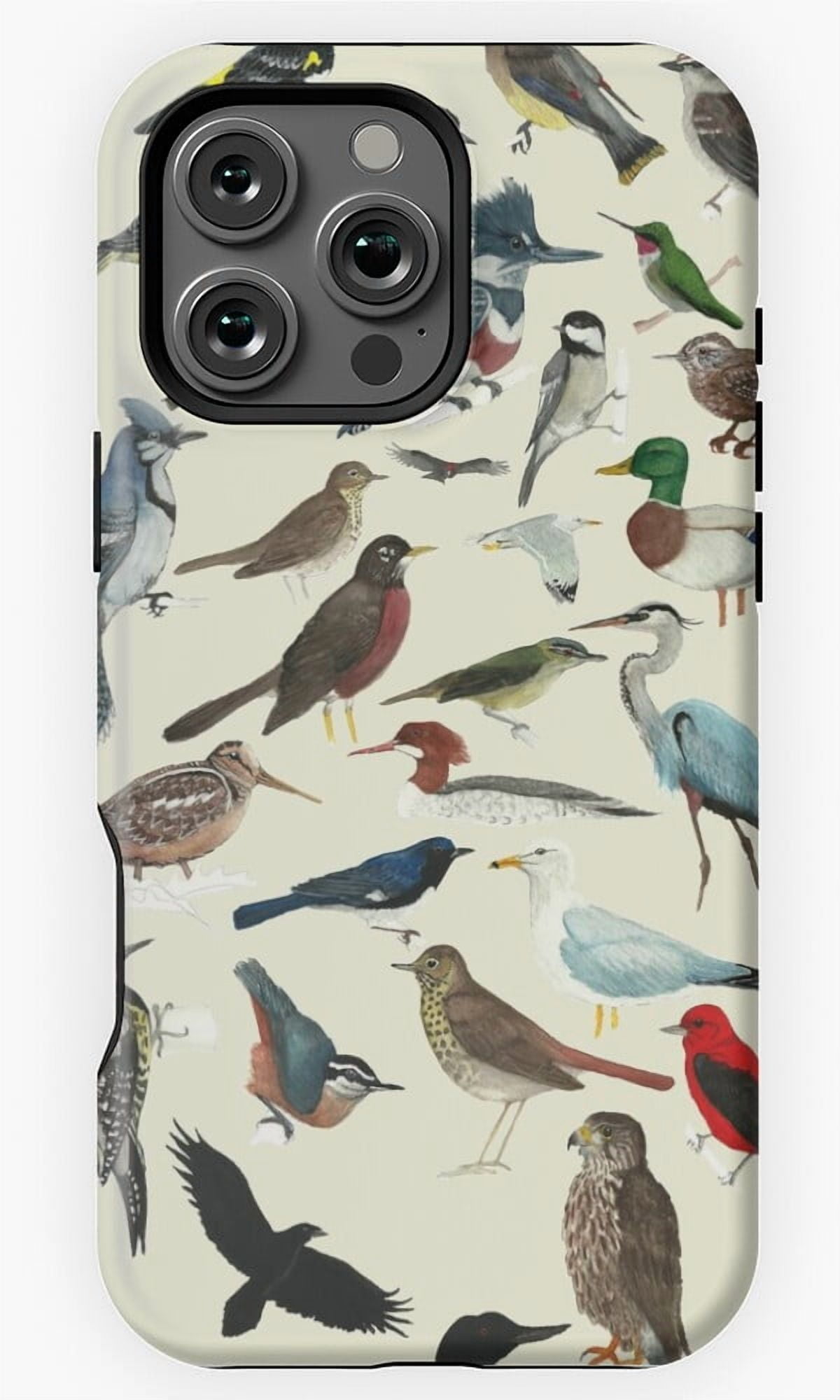 Bird Fanatic Animal Lover Pattern Print Phone Case Compatible with ...