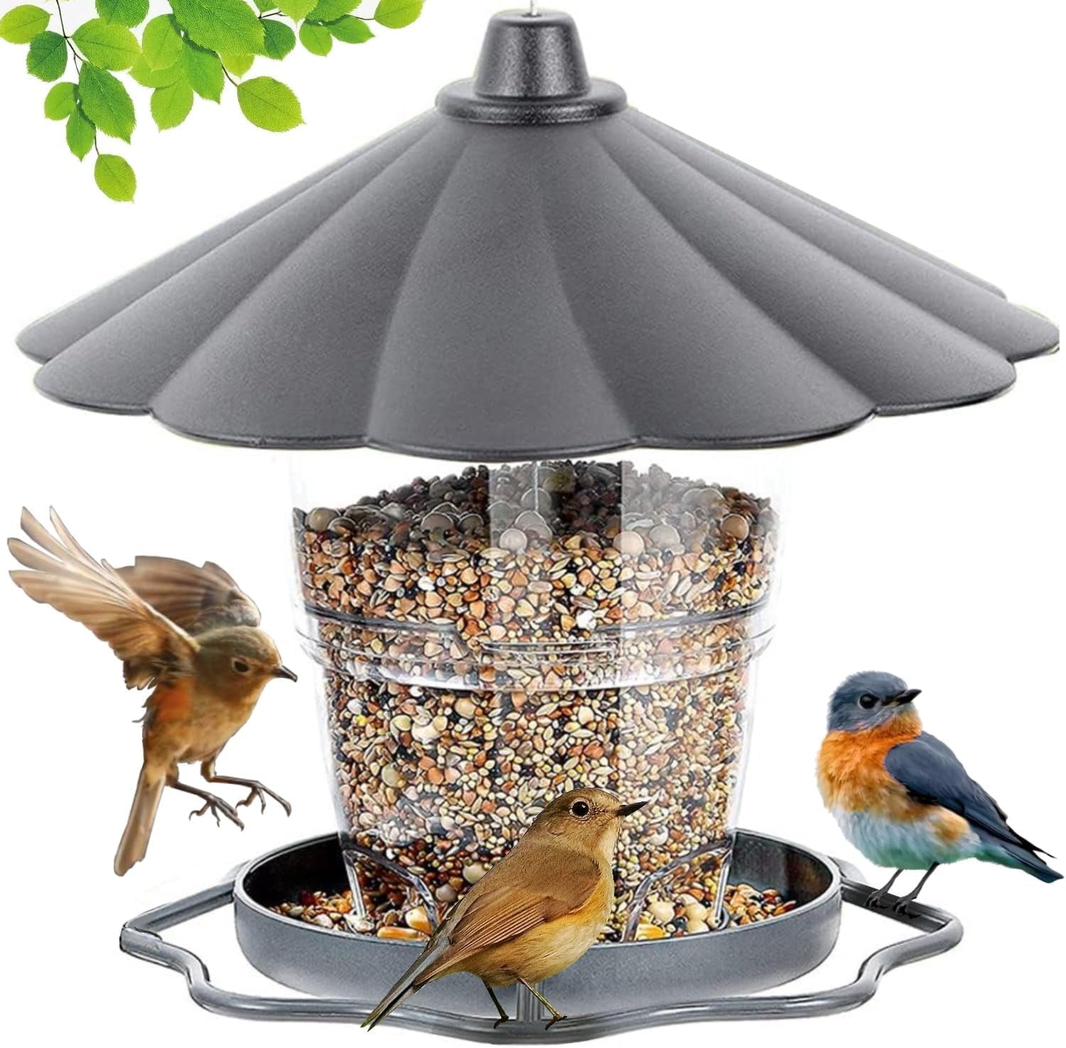 Bird Feeder, Bird Feeders for Outside Outdoors Hanging, Birds Feeder ...