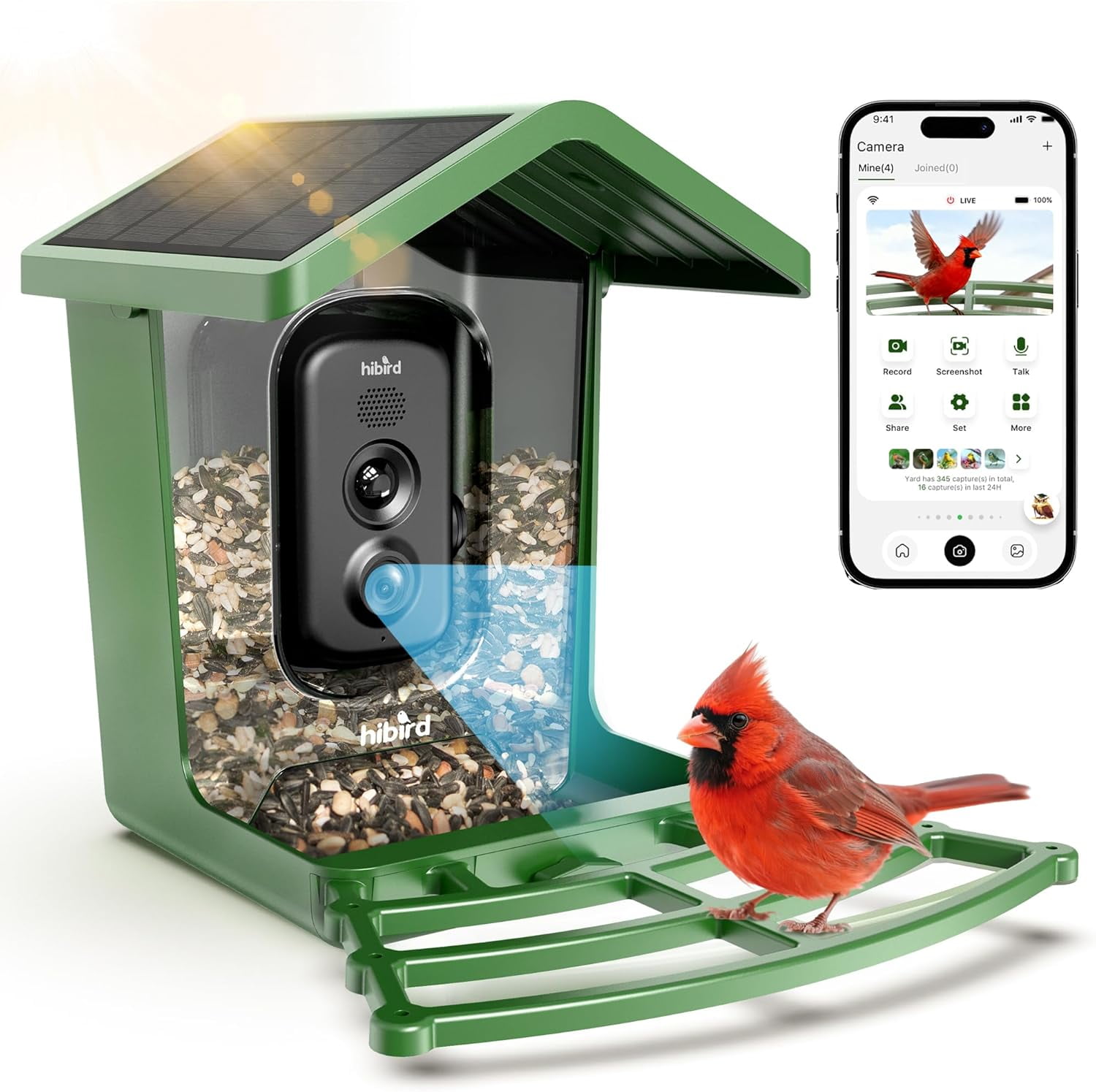 Bird Feeder with Camera, 4K UHD Video & 5G WiFi Live Stream, 32MP with ...
