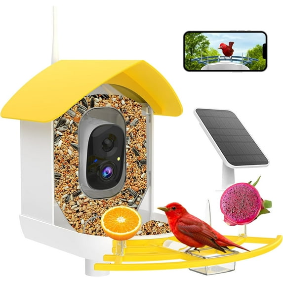 Bird Feeder with Camera, Birds AI Identify, Motion Detection with Real ...