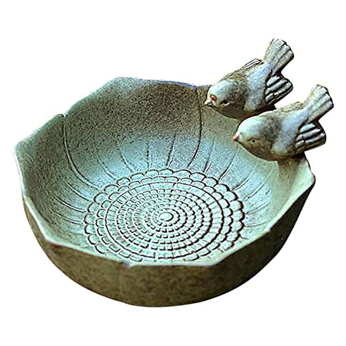Bird Feeder Ceramic Feeding Bowl Bird Bath Ceramics Bird Feeder Food ...