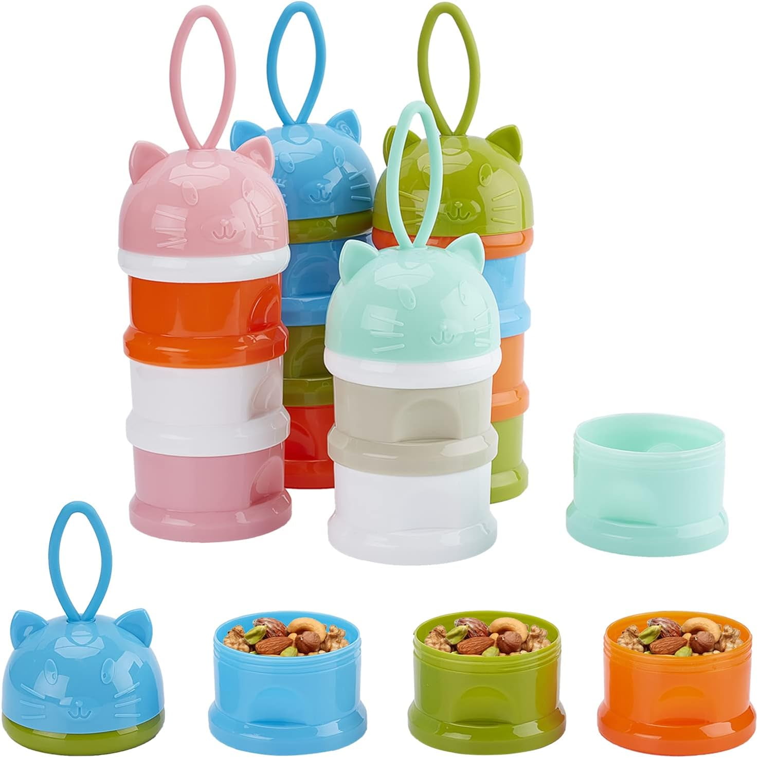 Bird Feeder Cups Parrot Water Food Treat Box Clean Cup Feeder and Water ...
