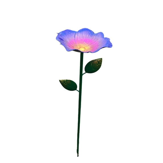 Bird Feeder, Garden Water Feeder Flower Shape Metal Stake with Shallow ...