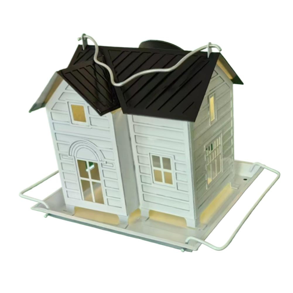 Bird Feeder - Hanging Metal Bird House Feeder with Lights, Outdoor ...
