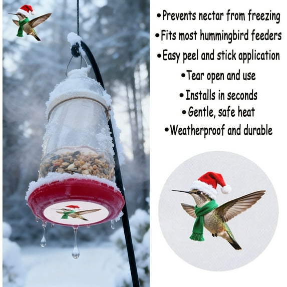 Bird Feeder Heating Pad, Winter Warmer Sticker for Outdoor Feeders ...