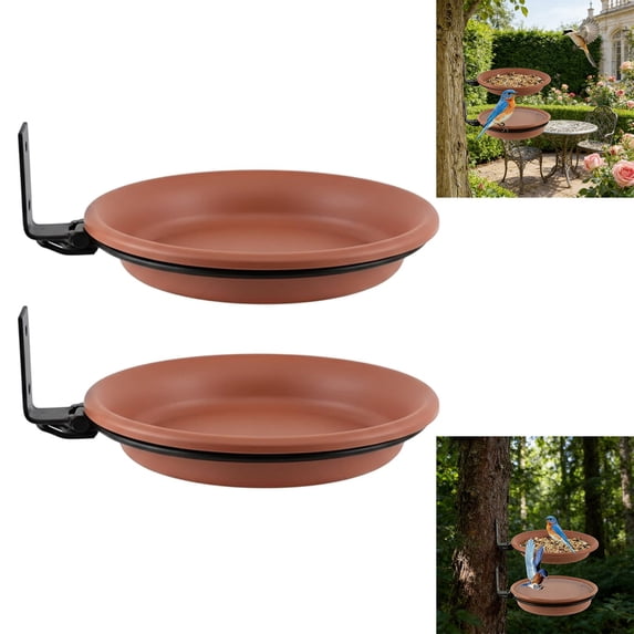 Bird Feeder Outdoor Garden Holder with Adjustable Large Capacity 2 Pack ...