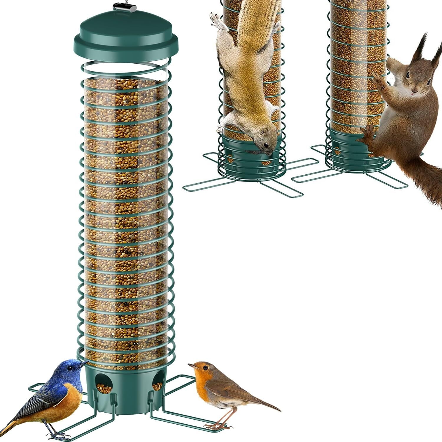 Bird Feeder for Outdoors Squirrel Proof Bird Feeders for Outside ...