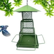 fuyuli Metal Black Bird Feeder bird feeder squirrel proof Lightweight ...