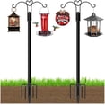 Bird Feeder Pole, 2 Pack 76 INCH Double Shepherds Hooks for Outdoor ...