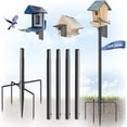 Bird Feeder Pole Stand – 104 Inch Height Feeding Station with 1-Inch ...