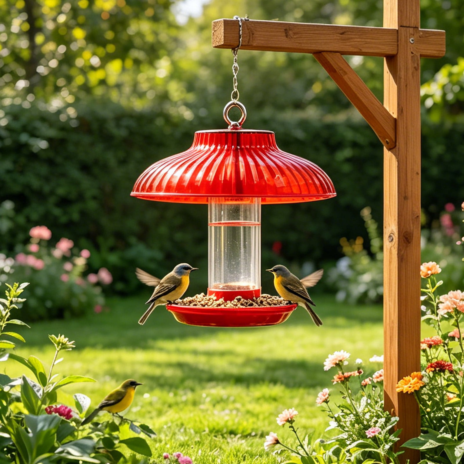 Bird Feeder Rain Guard Outdoor Hanging Cover, Weather Proof Shield for ...