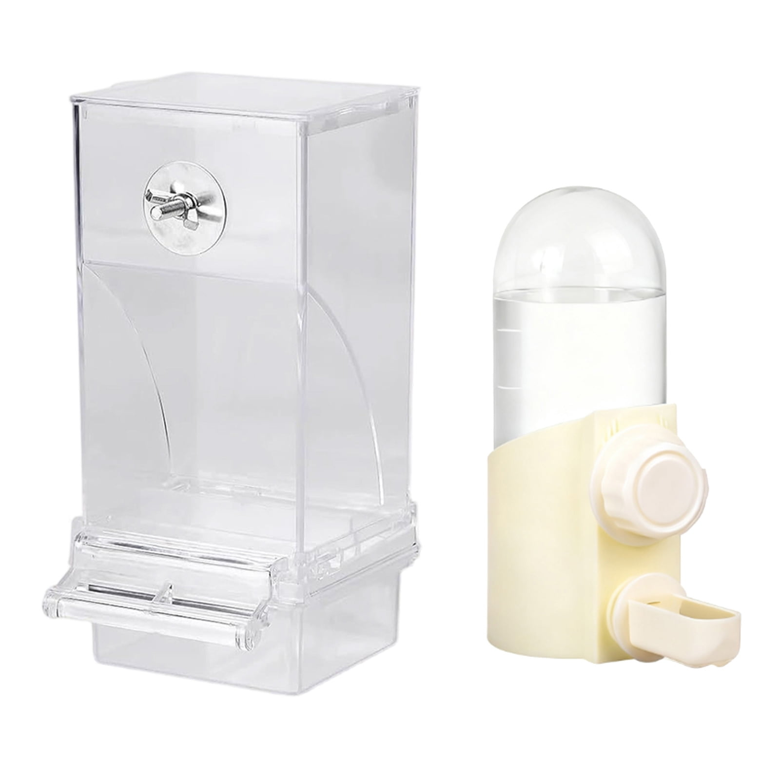 Bird Feeder Water Dispenser 2 Pack Set Dispensing Large Capacity Treat ...