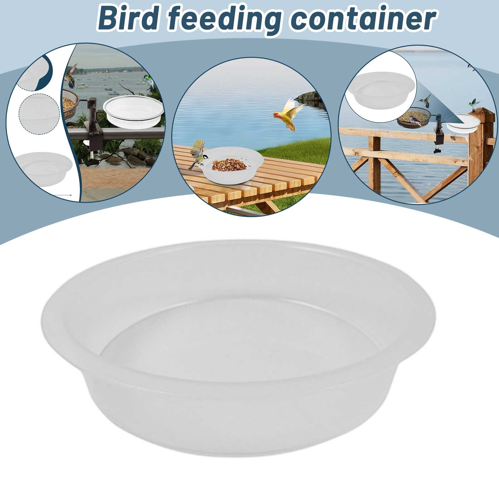 Bird Feeder Water Tray, Outdoor Courtyard Bird Feeding & Watering ...