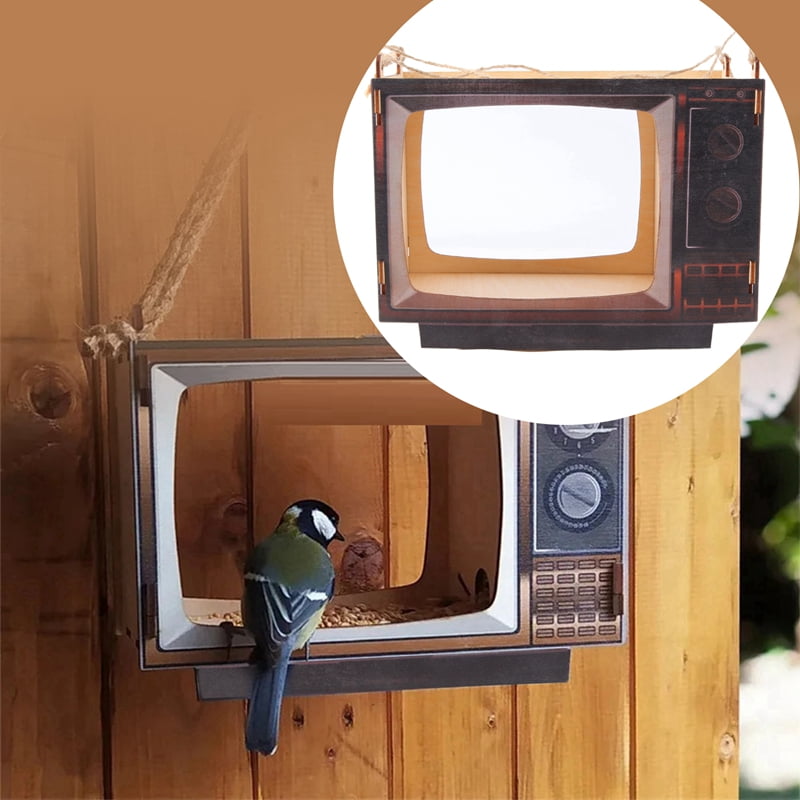 Bird Feeder Wild Bird Watcher Leak-Proof Bird Feeder TV DIY Bird Water ...